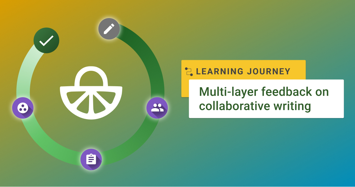 Multi-layer feedback on collaborative writing with FeedbackFruits